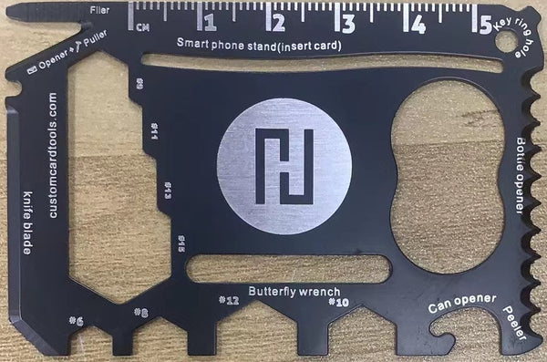 Custom Branded Business Card Multi Tool (Model 2) - Custom Card Tools