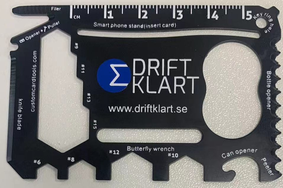 Custom Branded Business Card Multi Tool (Model 2) - Custom Card Tools