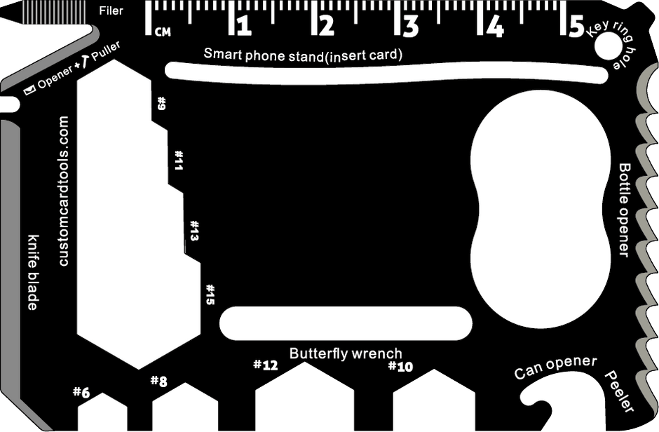 Promotional Custom Branded Credit Card Multi Tools | Custom Card Tools